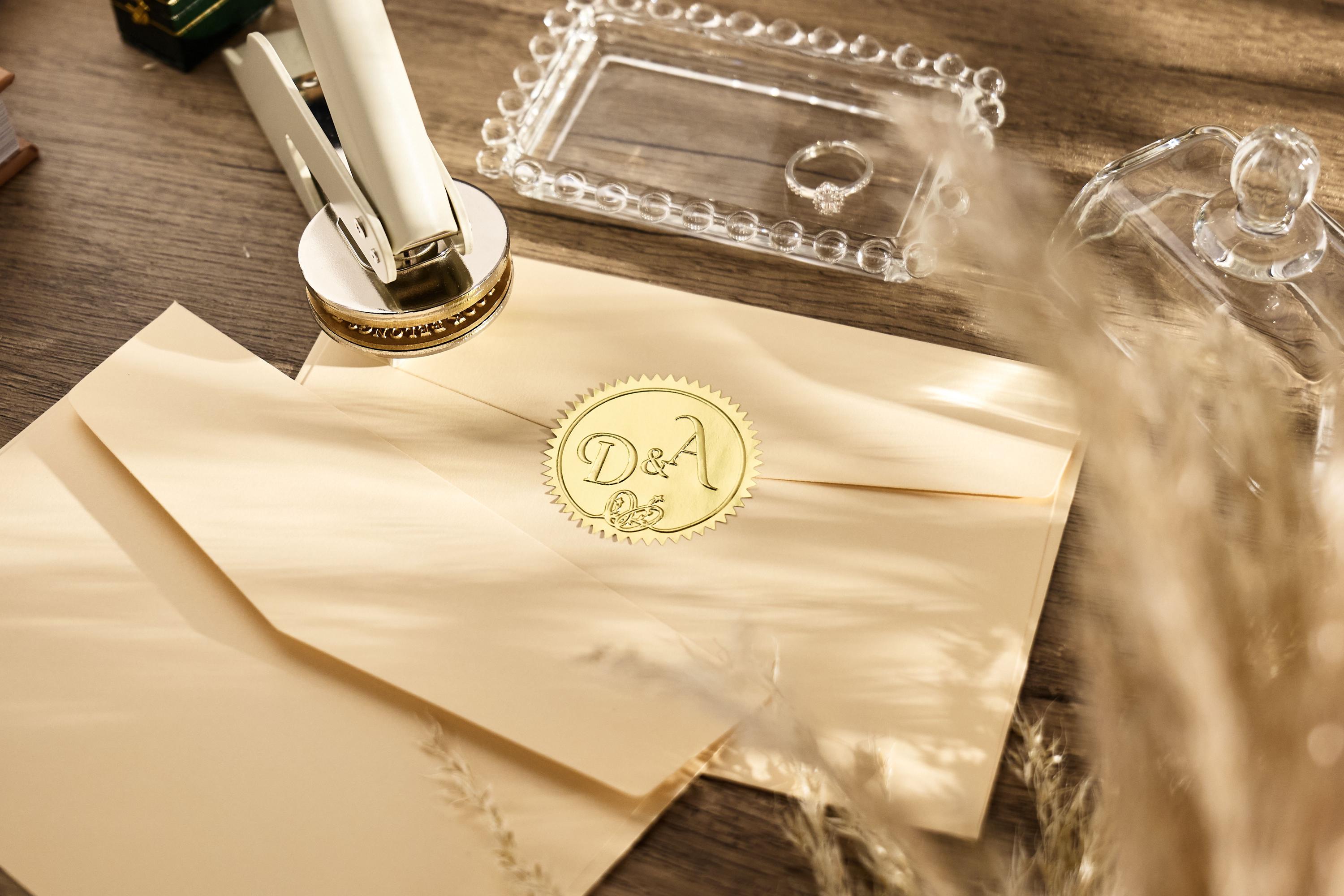 Wedding Envelope Embosser | Custom Last Name Embosser | Personalized ...