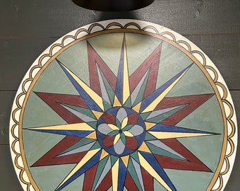 Hunter Star Raindrop Hex Sign PA Dutch Style - Regeneration, Creation ...