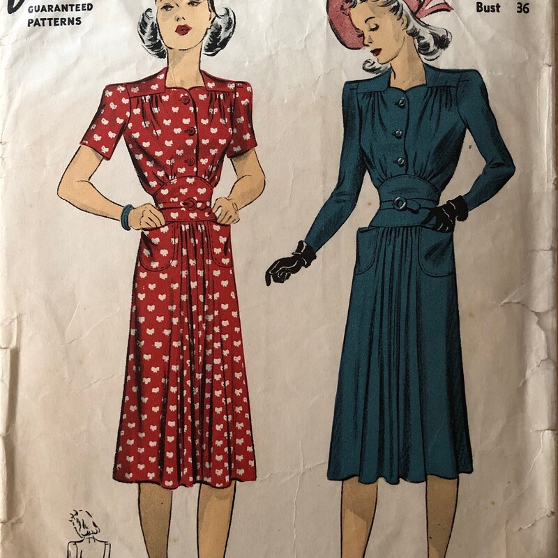 1940s Sewing Pattern - Etsy