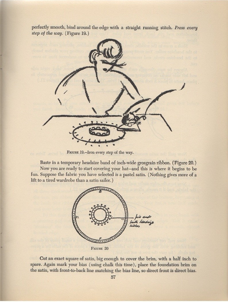 1940s It's Fun to Make a Hat Digital Book Taught by Helene Garnell PLUS ...