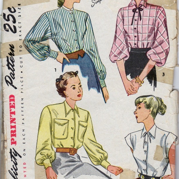 Simplicity Sewing Pattern Blouse - Etsy