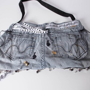 Booty Bag - Upcycled Denim Jeans Purse - Music Bootie Bag - B21 - Etsy