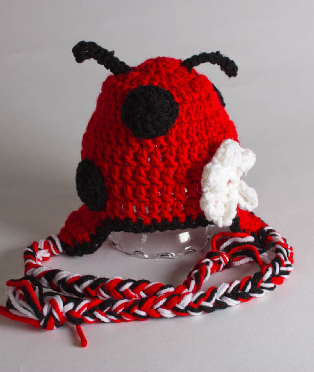 Lady Bug Hat - Newborn Photo Prop - Crochet Animal Hat - Baby Shower ...