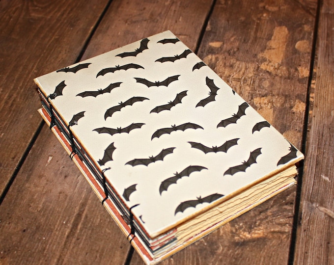 Bat Journal Halloween Journal Spell Book Spooky Guest Book - Etsy