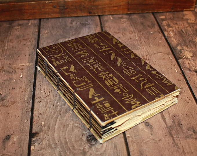 Hieroglyphics Journal, Egypt Coptic Bound Journal, Heirloom Gift ...