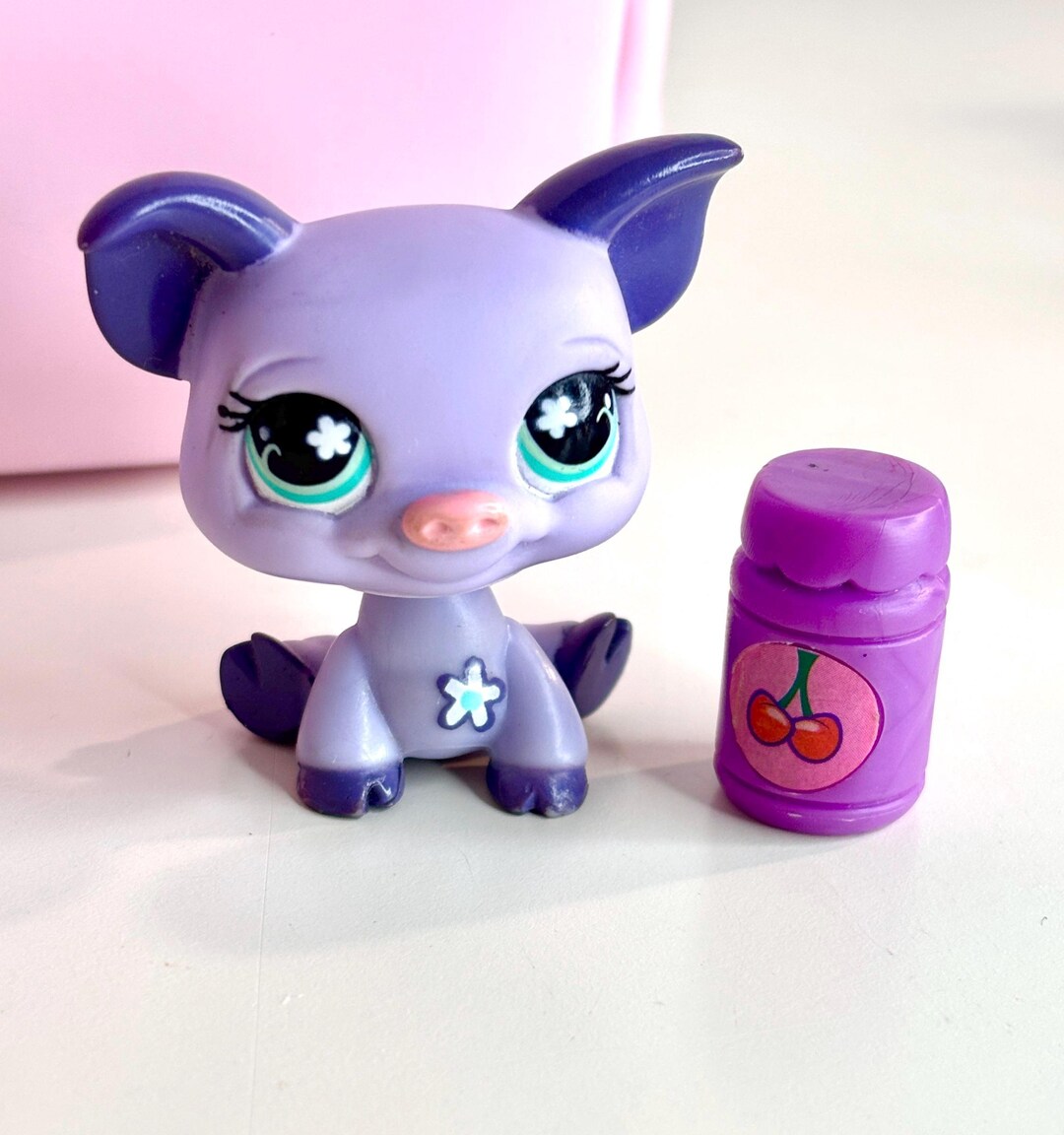 Authentic Littlest Pet Shop LPS - Pig #550 Teal Blue - Etsy
