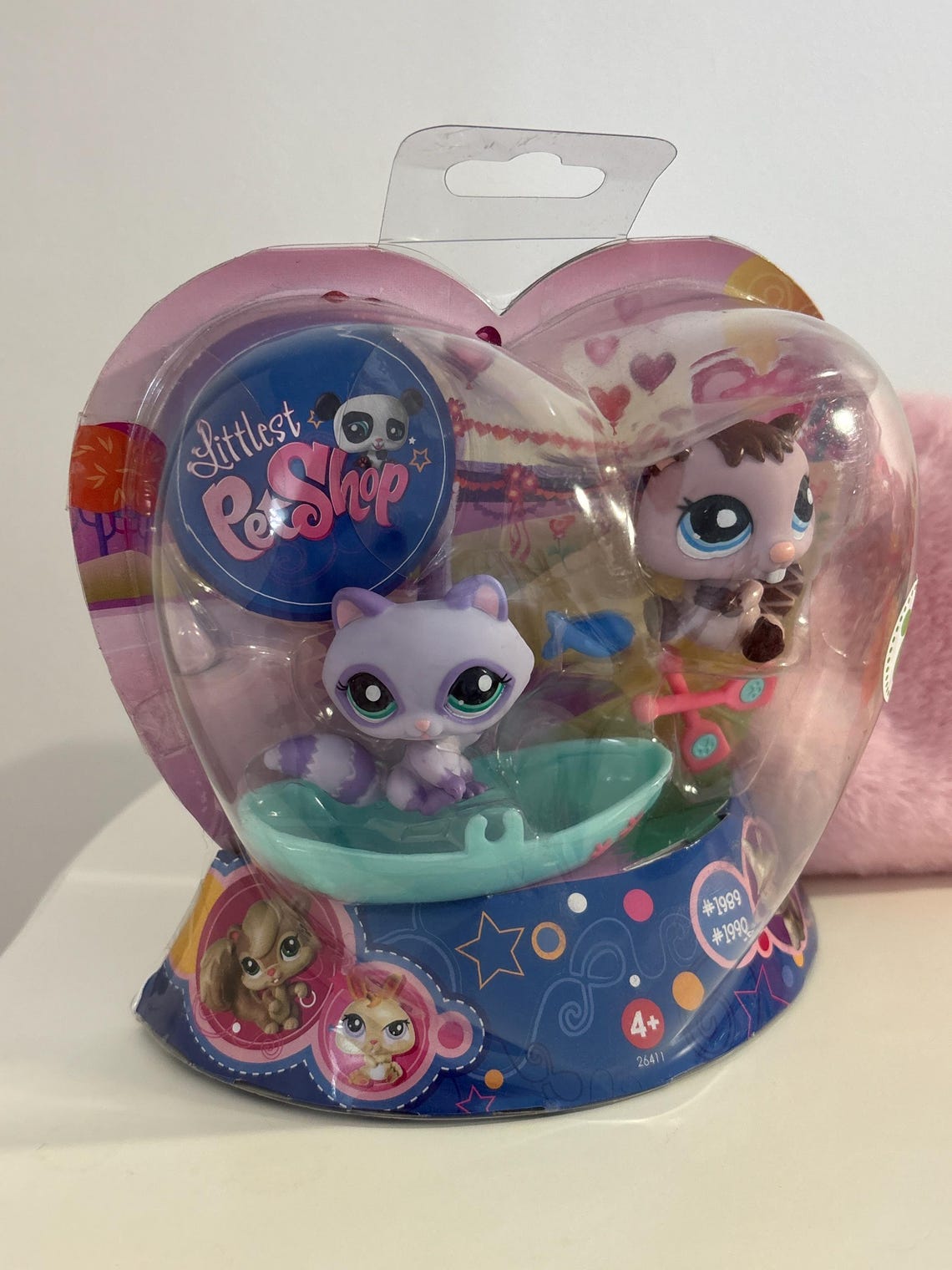 Littlest Pet Shop LPS Pet Pair Raccoon Beaver 1989 1990 Complete ...