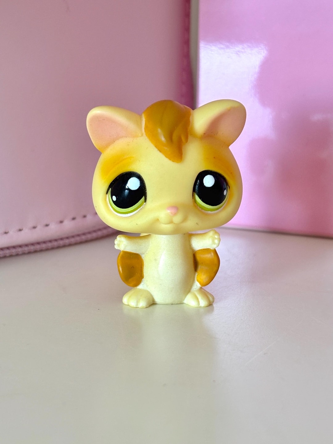 Littlest Pet Shop Yellow Sugar Glider Flying Squirrel Green Eyes LPS ...
