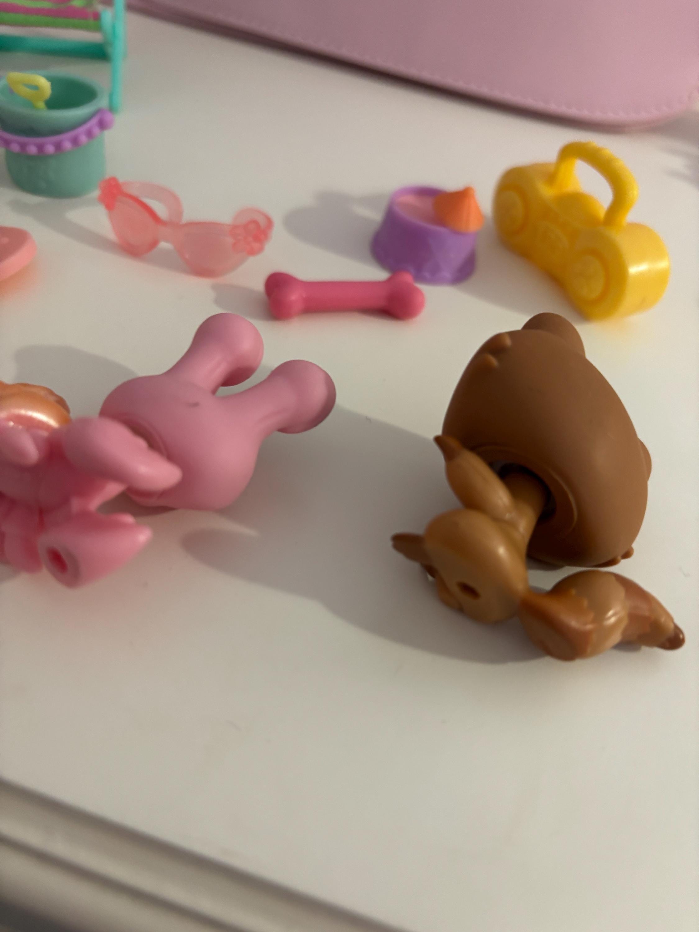 LPS Littlest Pet Shop Happiest Beach Crab Turtle Racoon Retriever Dog ...