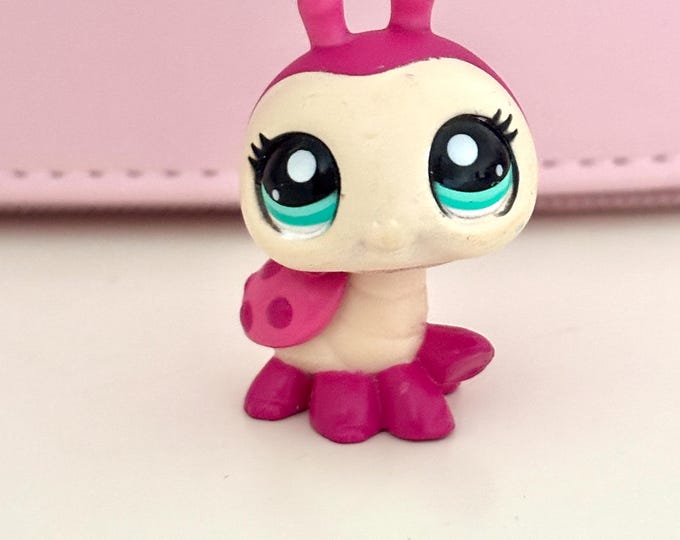 LPS #2308 Light-up Ladybug W Pink & Blue Carrier-purple Glowing Lovebug ...