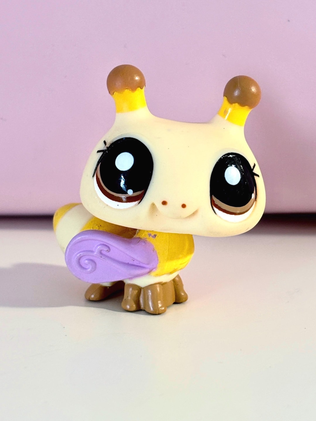 Littlest Pet Shop #1987 Authentic Lps Bumble Bee With Lilac Wings - Etsy
