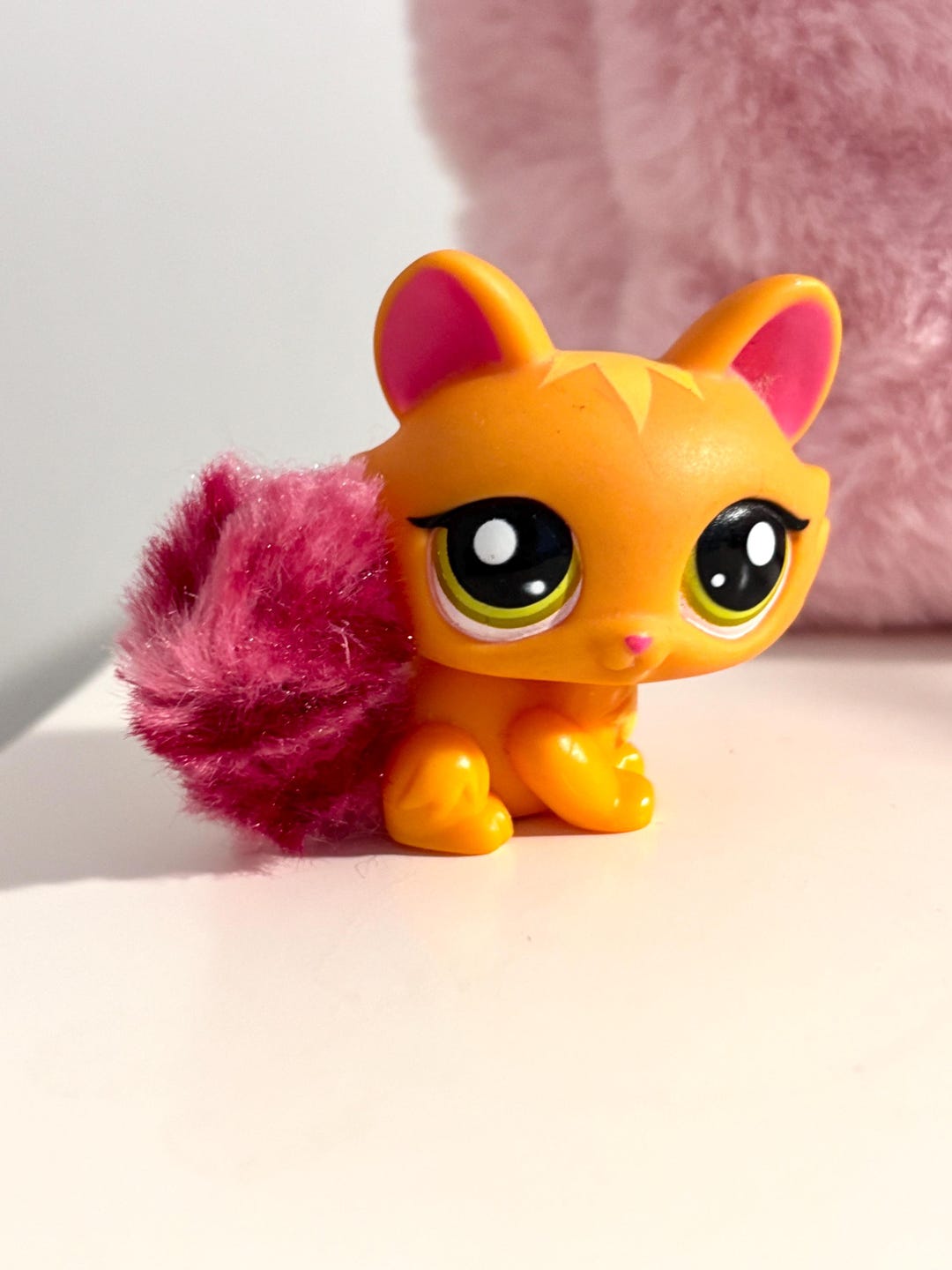 Authentic Littlest Pet Shop #2576 Orange Crouching Cat Furry Tail - Etsy