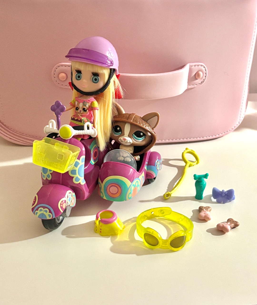 Littlest Pet Shop Blythe Doll Scooter & Pet LPS Playset - Etsy