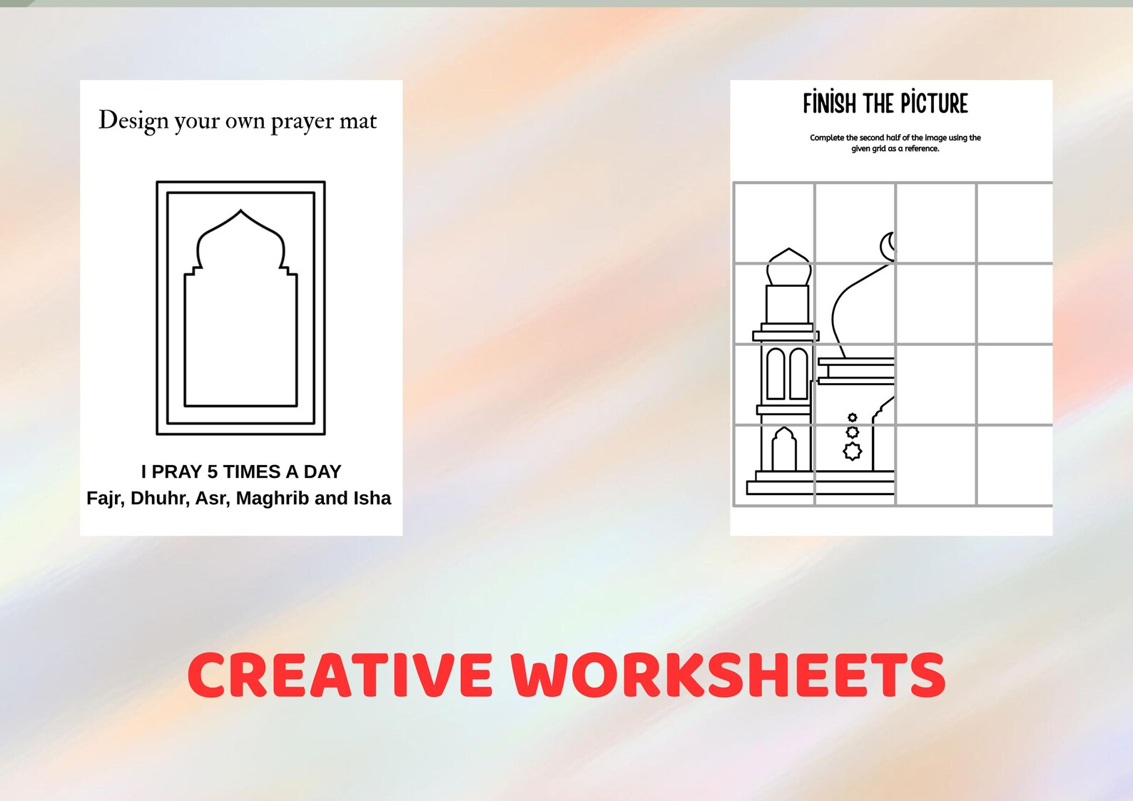 Islamic Coloring Book for Kids: Hadiths & Ayahs and Activities, 25 ...