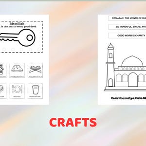 Islamic Coloring Book for Kids: Hadiths & Ayahs and Activities, 25 ...