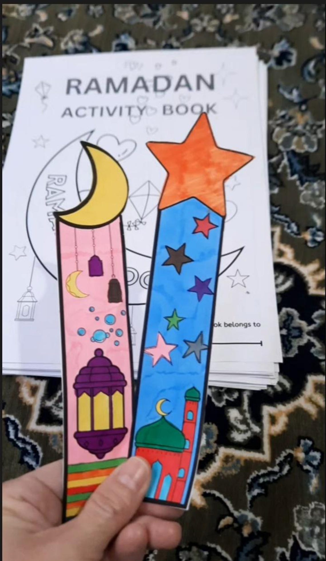 Islamic Coloring Bookmarks: Printable Bookmarks. Muslim Gift - Etsy