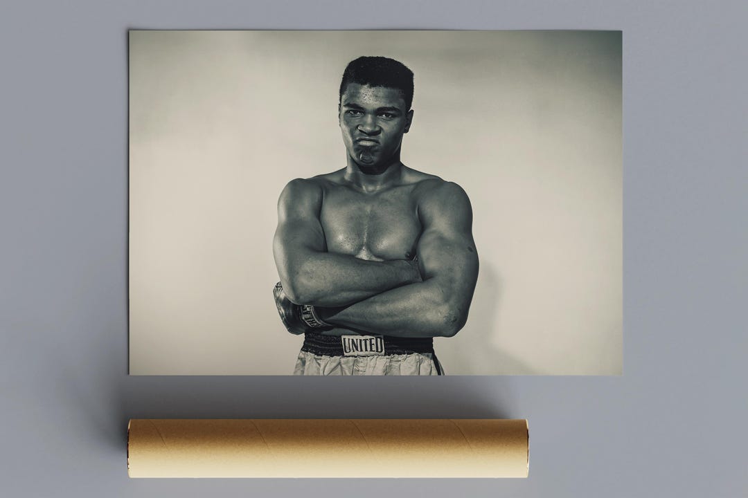 Boxing Poster, Muhammad Ali Print, Man Cave Wall Decor, Paper Print ...
