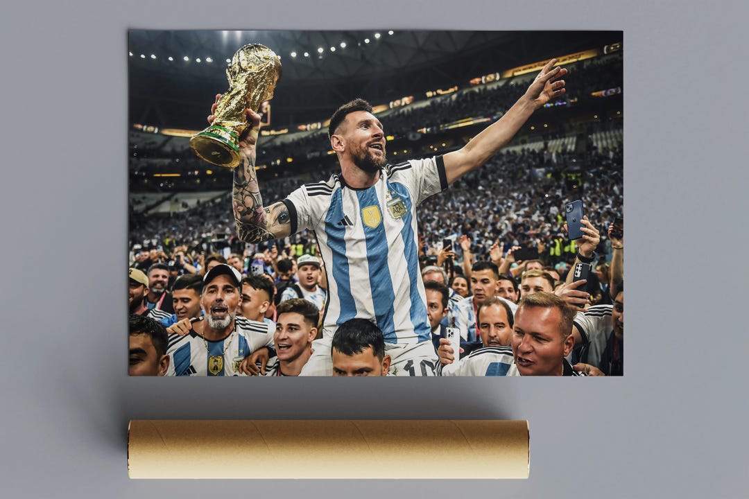 Leo Messi World Cup Poster: Argentina Football Legend Art Print - Etsy