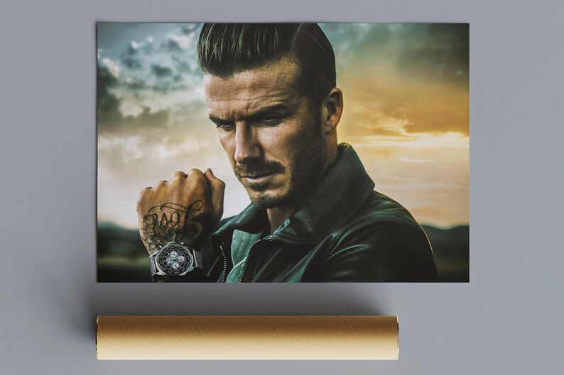 David Beckham English Football Poster - Soccer Legend Fine Art Posters ...