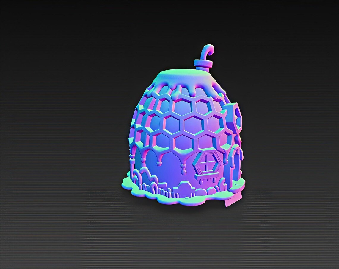Honey Hive House STL: 3D Printable Beehive Cottage (digital Download ...