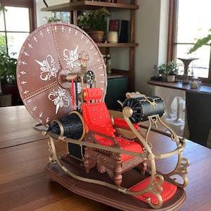 1960 Time Machine Replica,time Trave Desk Decor, Motorized Rotating ...