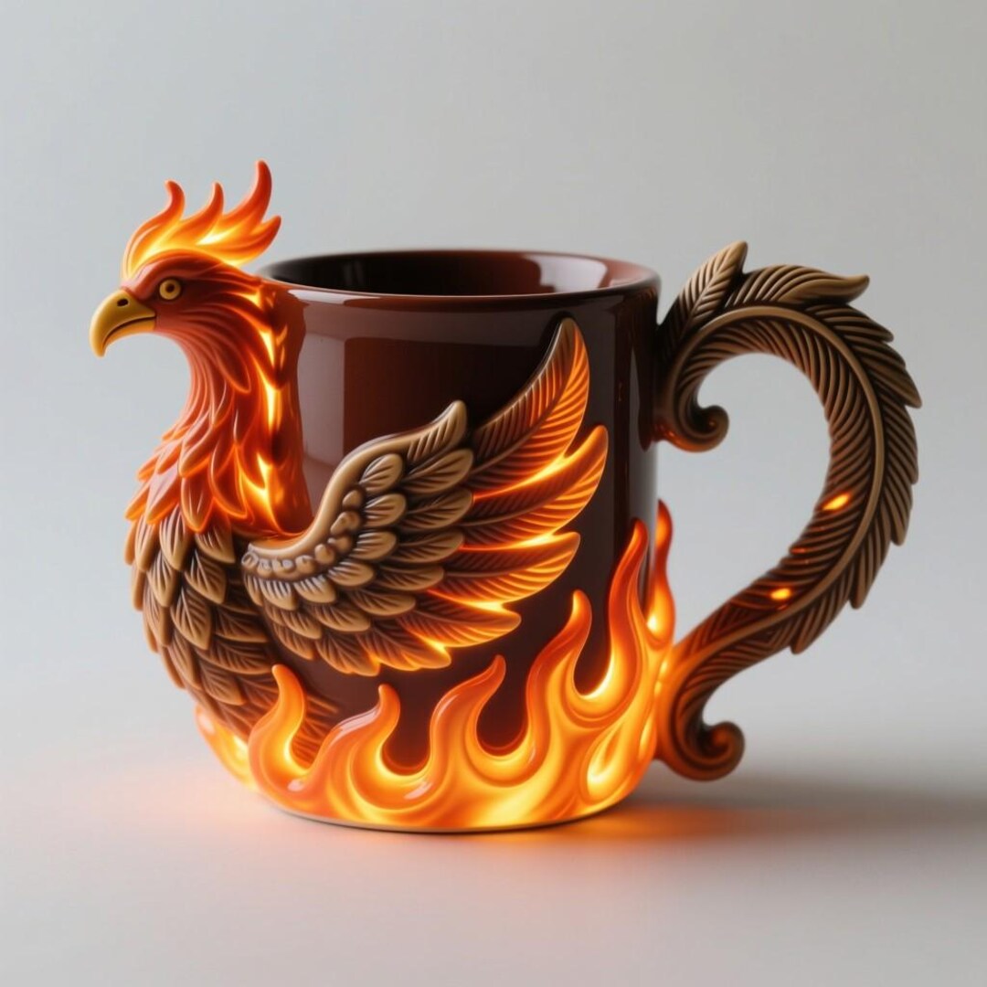 Phoenix Mug 3D Model STL File: Digital Download for 3D Printing - Etsy UK