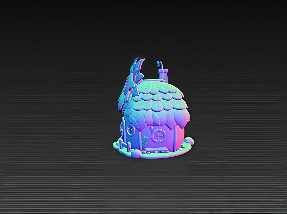 Sunflower Fairy House STL: 3D Printable Cottage (digital Download ...
