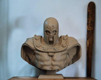 Magneto Bust – Unpainted Resin 3D Printed Model Kit - Etsy