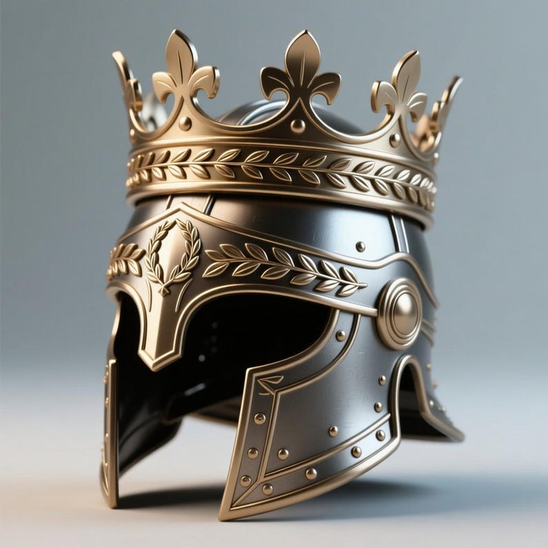 Imperial Crown Helmet STL: 3D Printable Roman King Armor (digital File ...