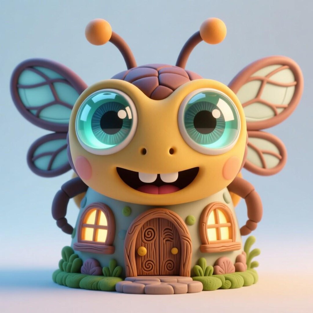 3D Printable Bug House STL File • Whimsical Fairy Garden Decor - Etsy