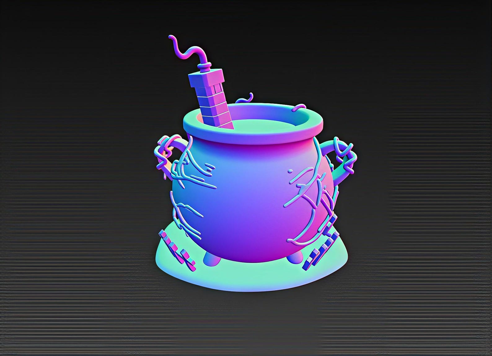 Potion House 3D Model – Fantasy Cauldron Home STL File (digital ...