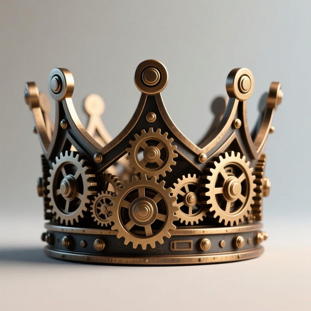 Steampunk Gear Crown STL: 3D Printable Royal Headpiece (digital File ...