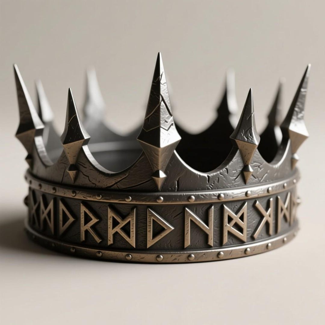 Viking Rune Crown STL | 3D Printable Norse Mythology King Tiara ...
