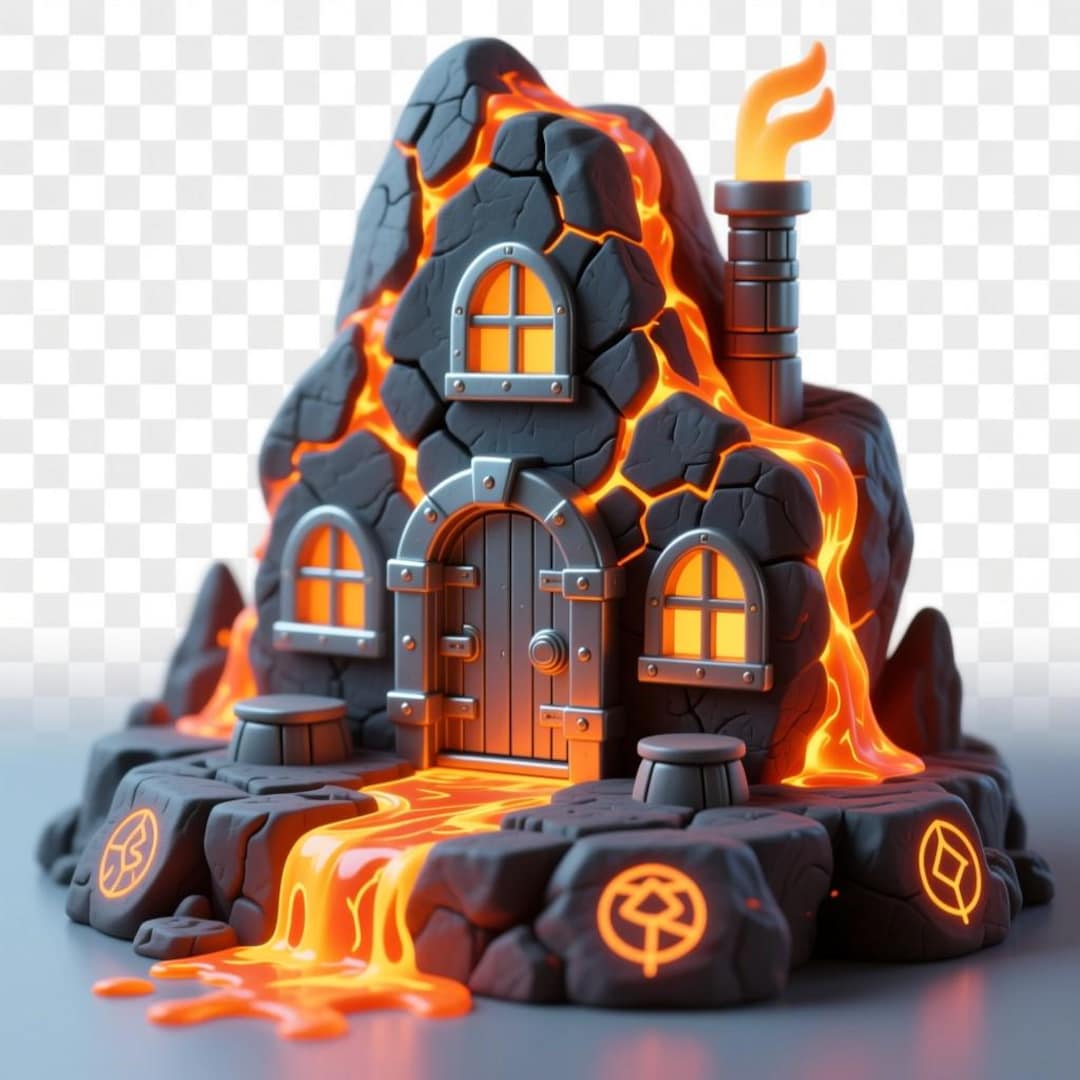 Lava House 3D Model – Printable STL File - Etsy Australia