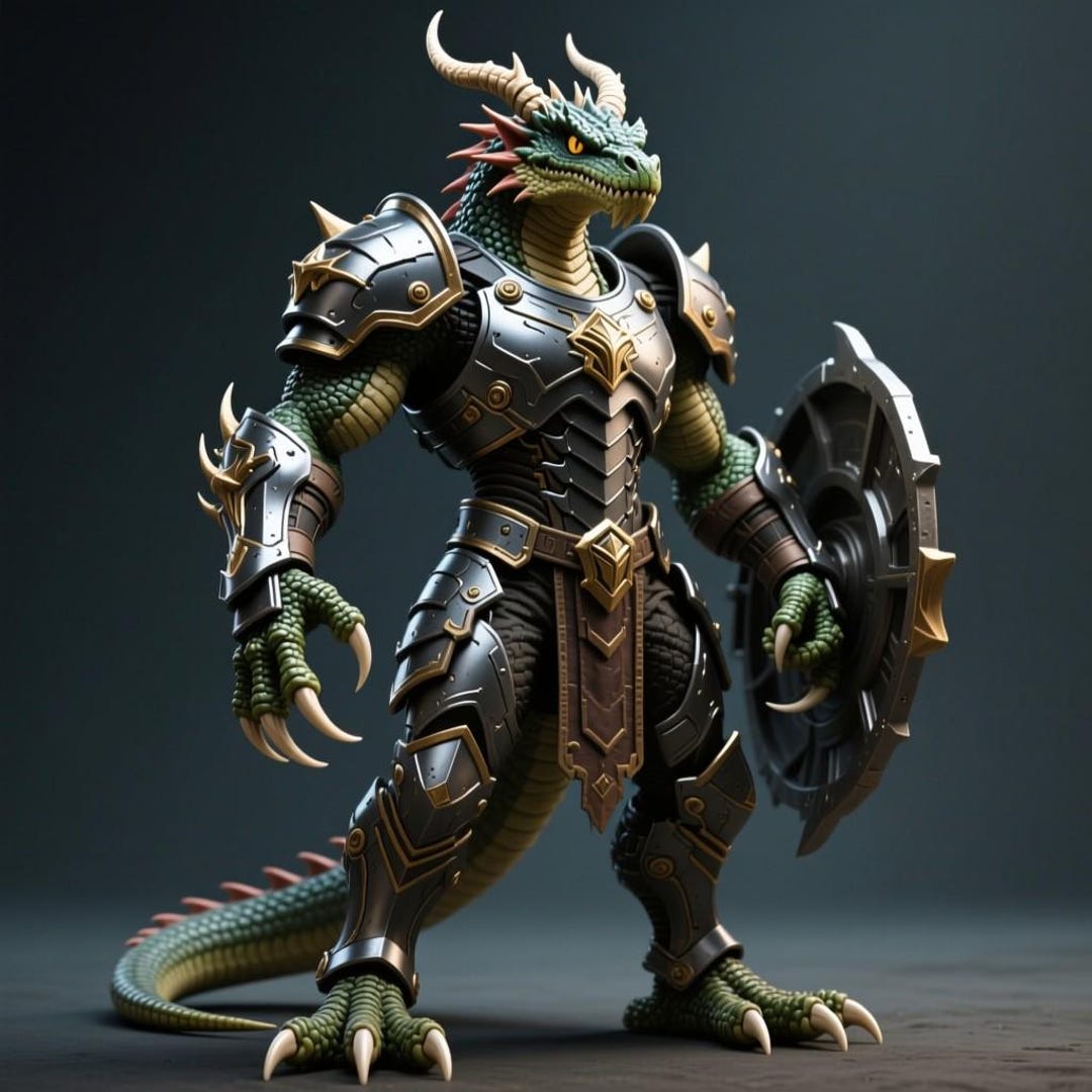 Lizard Warrior 3D Model STL File for 3D Printing - Etsy UK