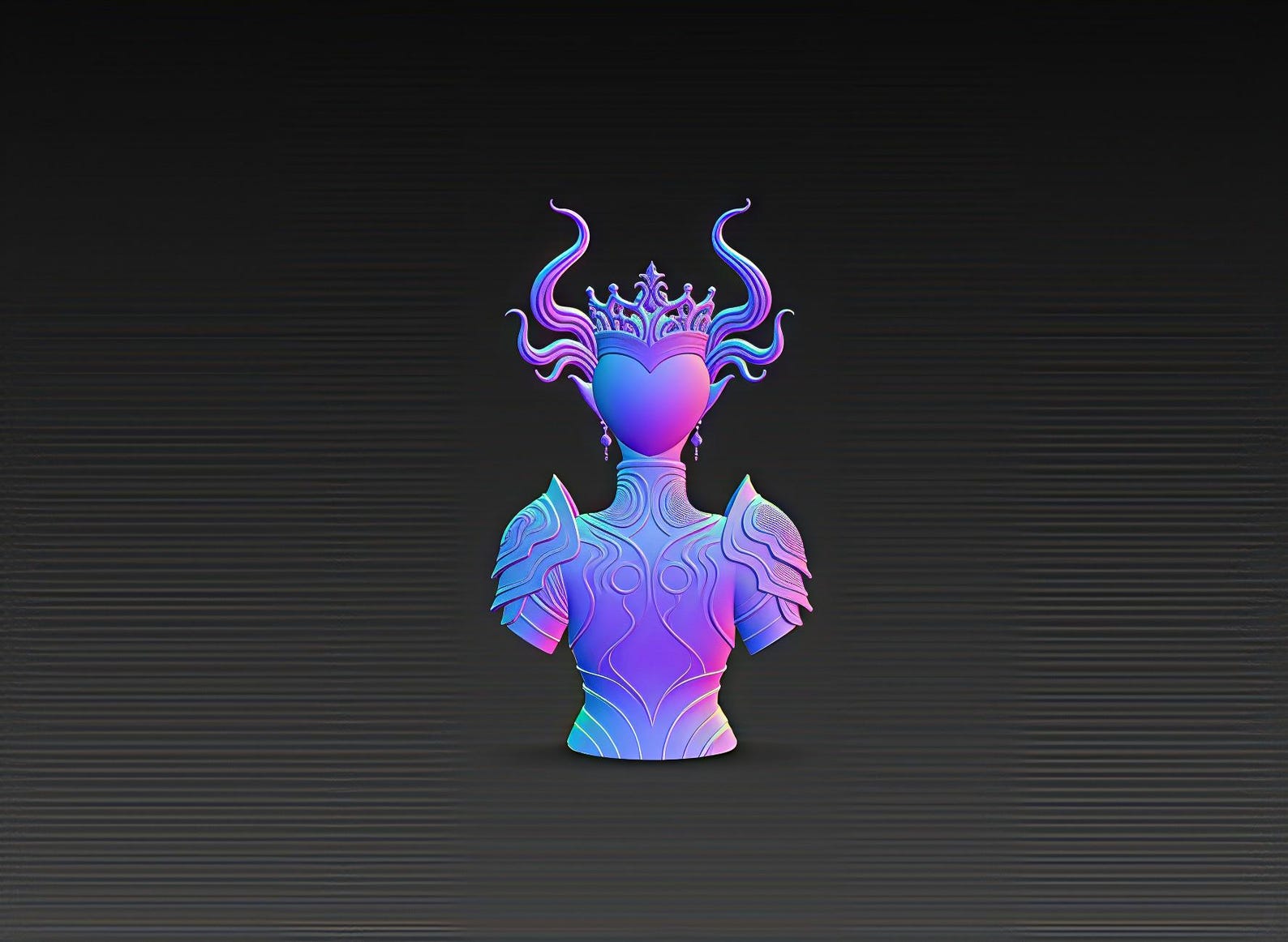 Frost Elf Queen STL | Elegant Fantasy Female Bust | 3D Printable Armor ...