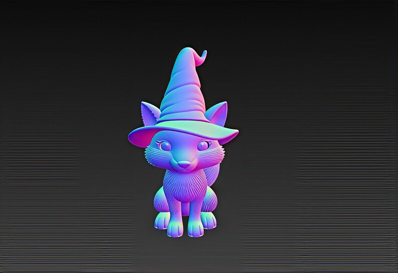 Fox in Hat Figure 3D Model – STL File (digital Download) - Etsy