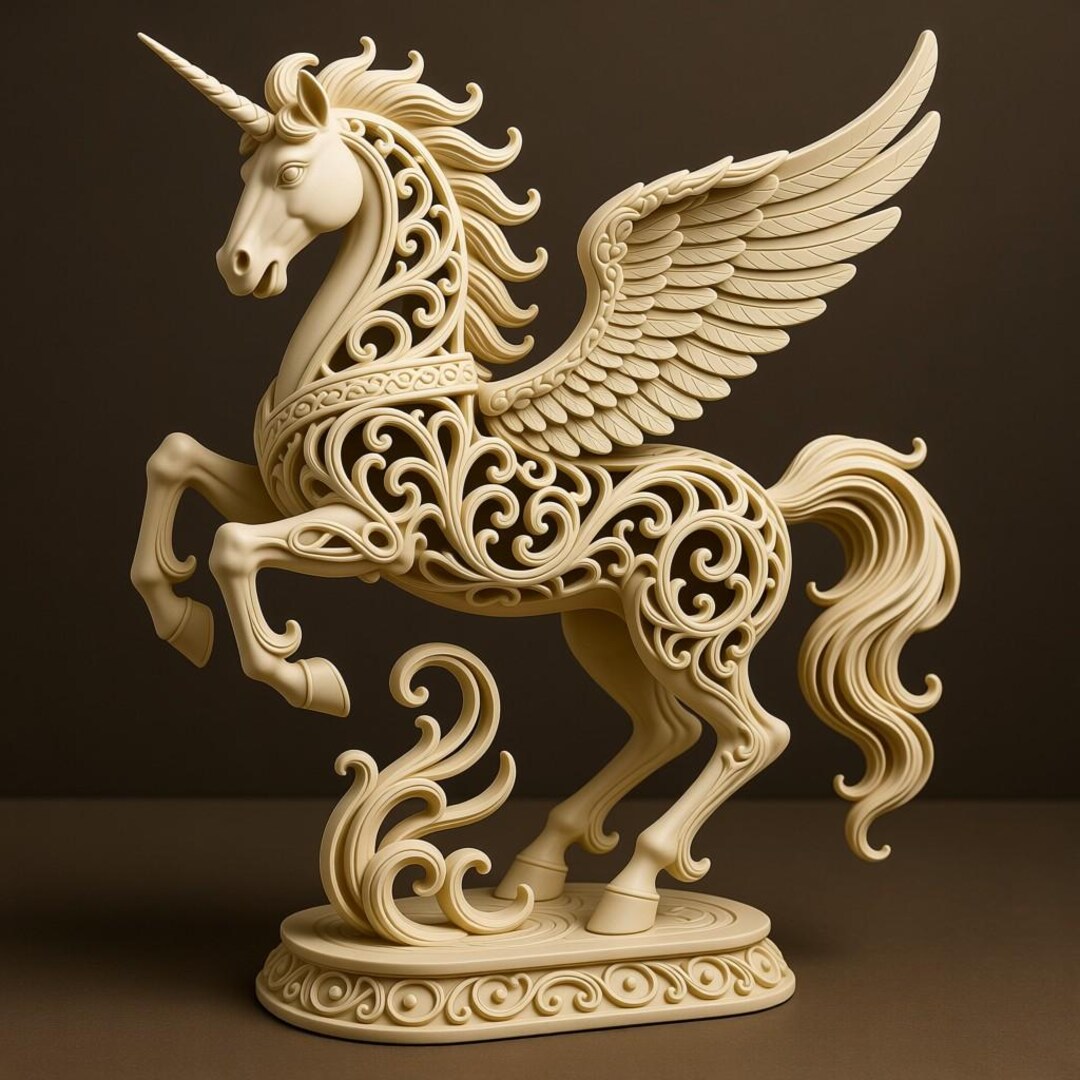 Detailed Pegasus Figure 3D Model - STL File for 3D Printing - Etsy