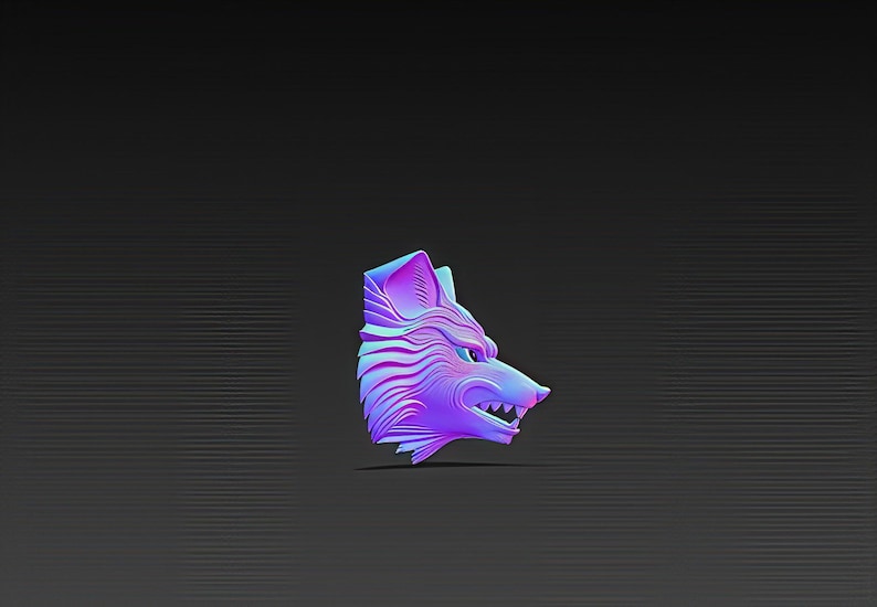 Wolf Mask STL – Dark Fantasy Wall Art | 3D Printable Werewolf Mask ...