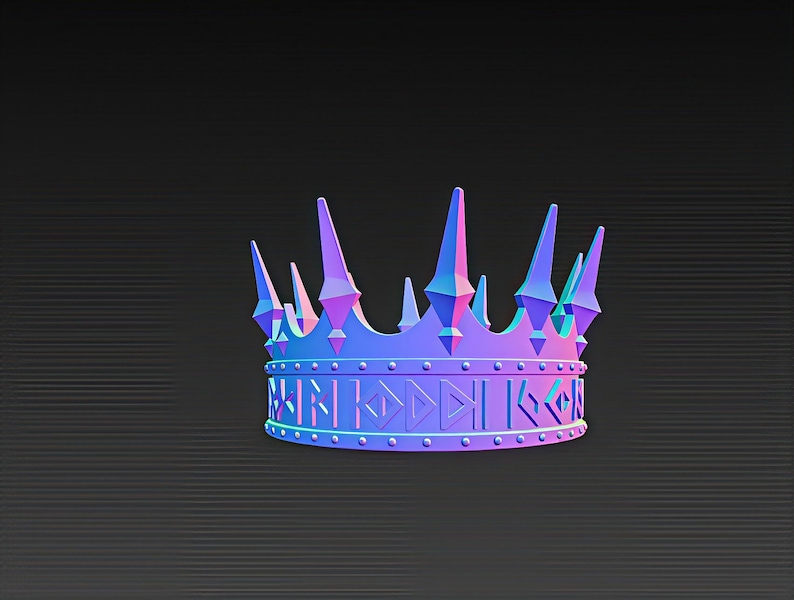 Viking Rune Crown STL | 3D Printable Norse Mythology King Tiara ...
