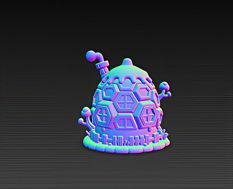Honeybee Hive House STL • Cute Beehive Cottage 3D Model • Fantasy ...