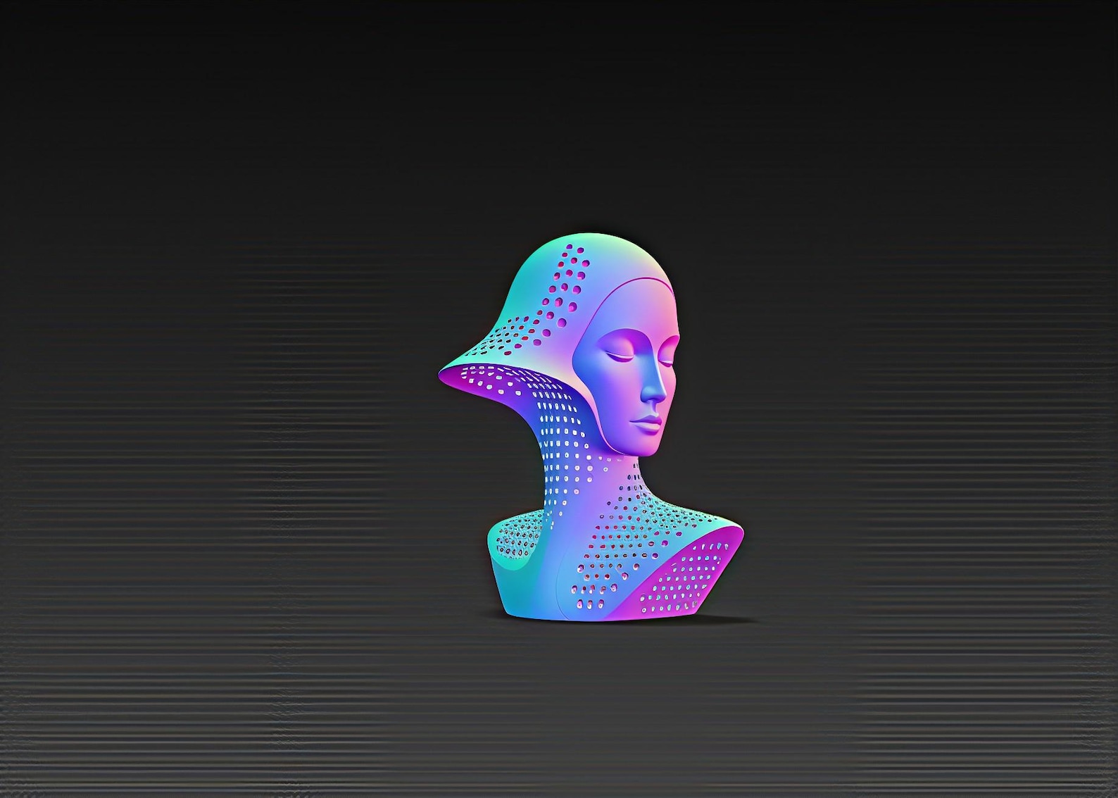 Modern Abstract Bust STL – Parametric Futuristic Sculpture for 3D ...