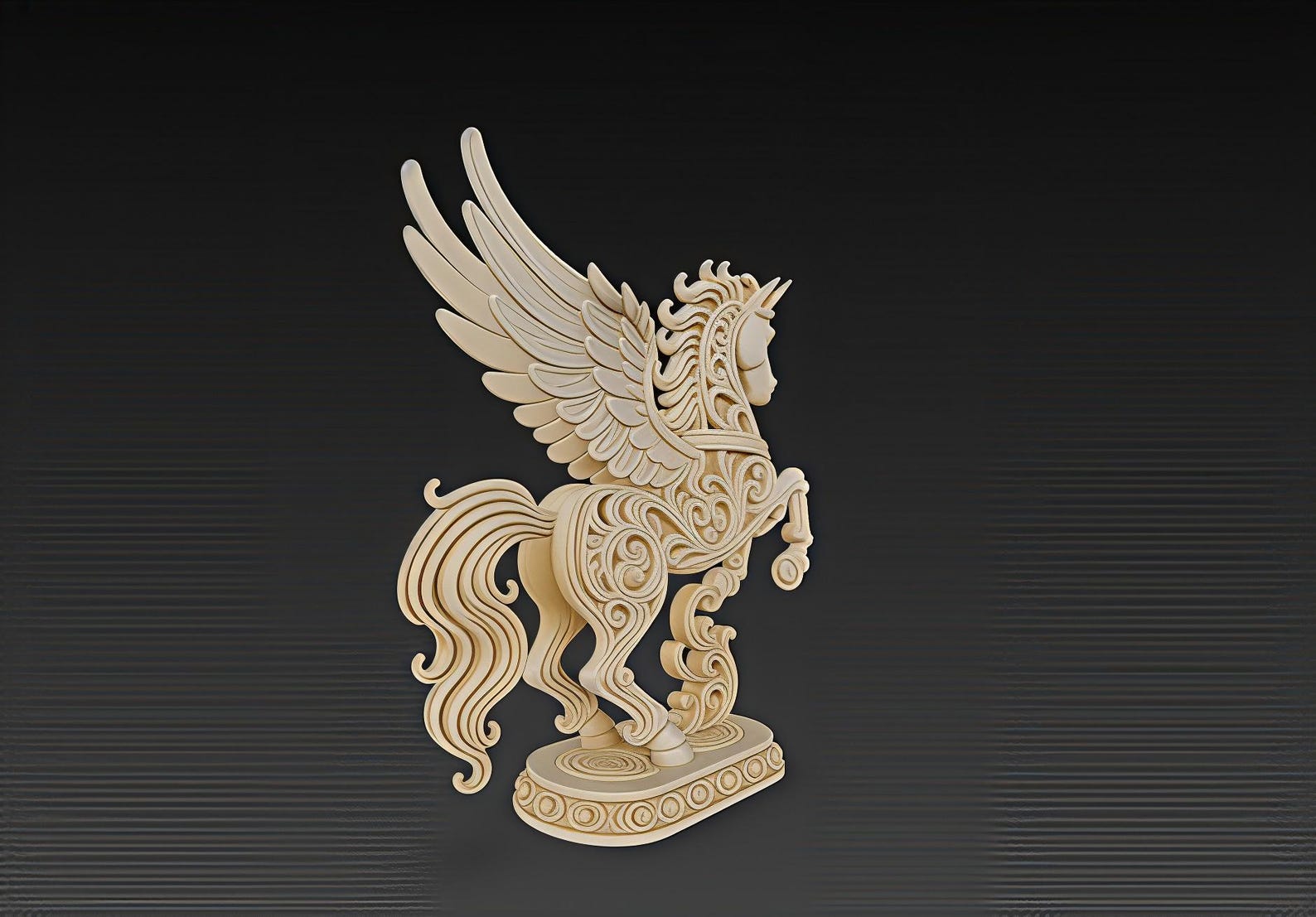 Detailed Pegasus Figure 3D Model - STL File for 3D Printing - Etsy