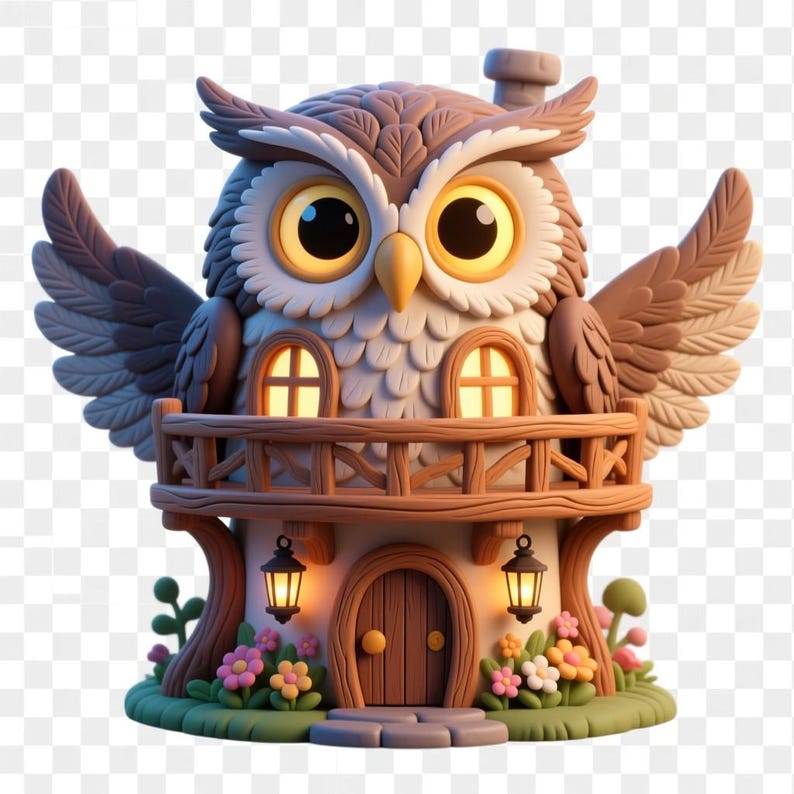 Owl House 3D Model STL File – Detailed Fantasy Print (digital Download ...