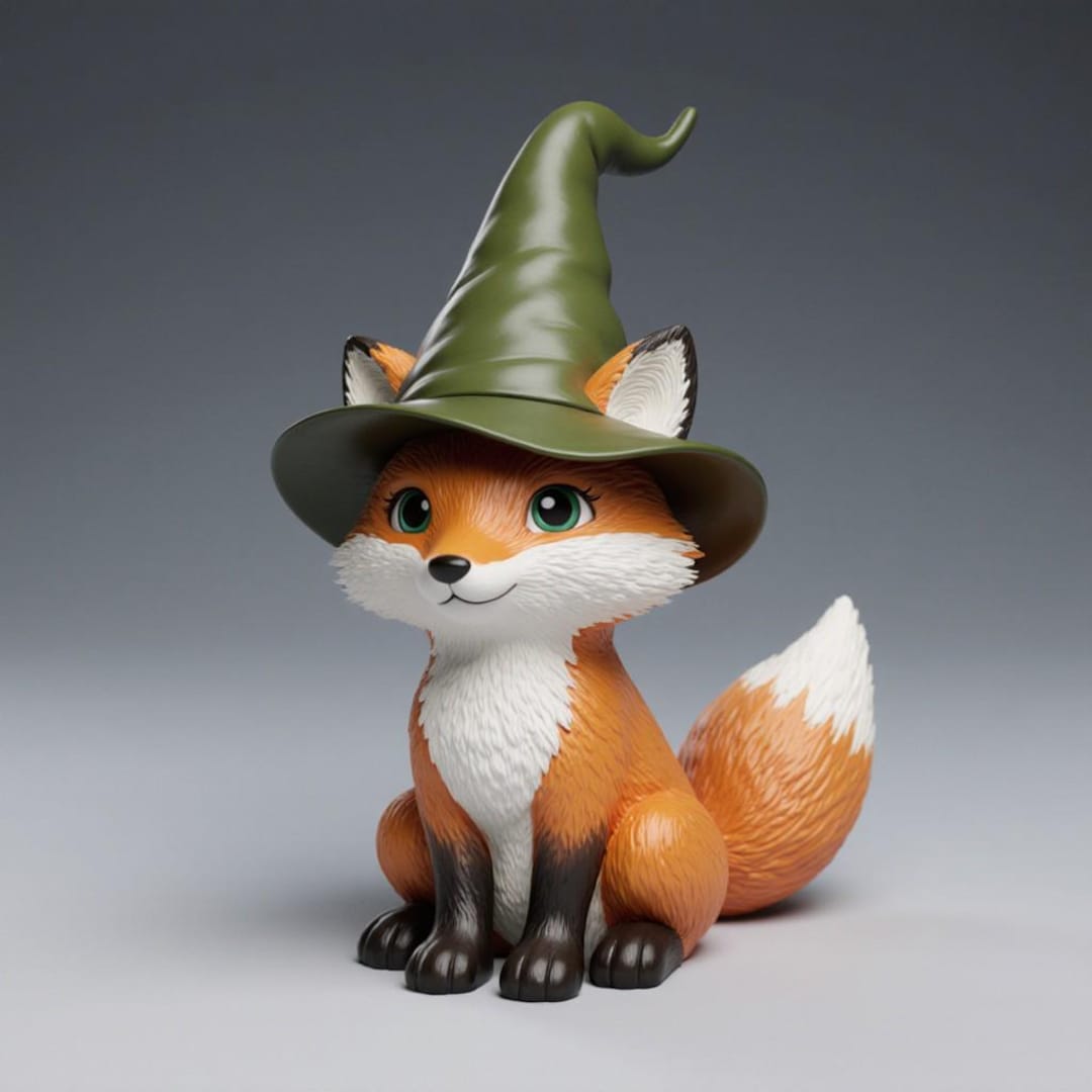 Fox in Hat Figure 3D Model – STL File (digital Download) - Etsy