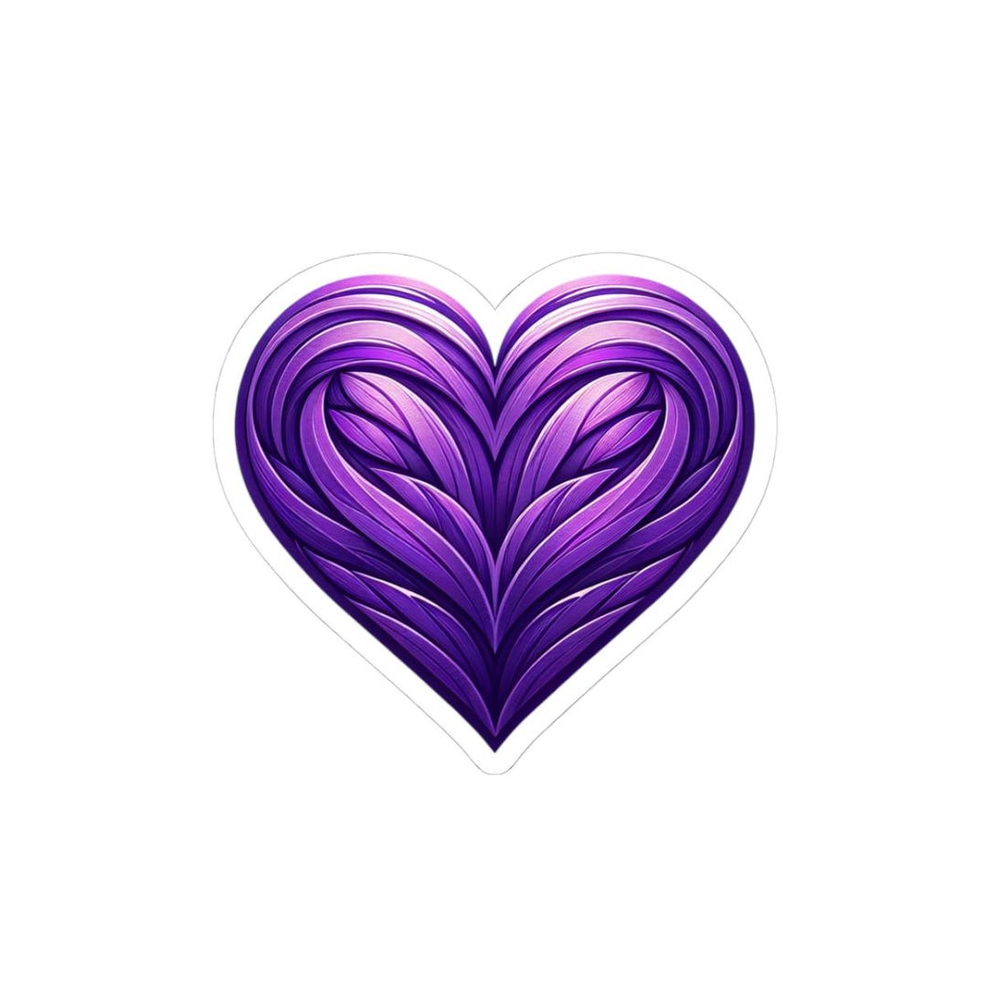 Purple Heart Kiss-cut Stickers, Love Decor, Laptop Decal, Scrapbooking ...