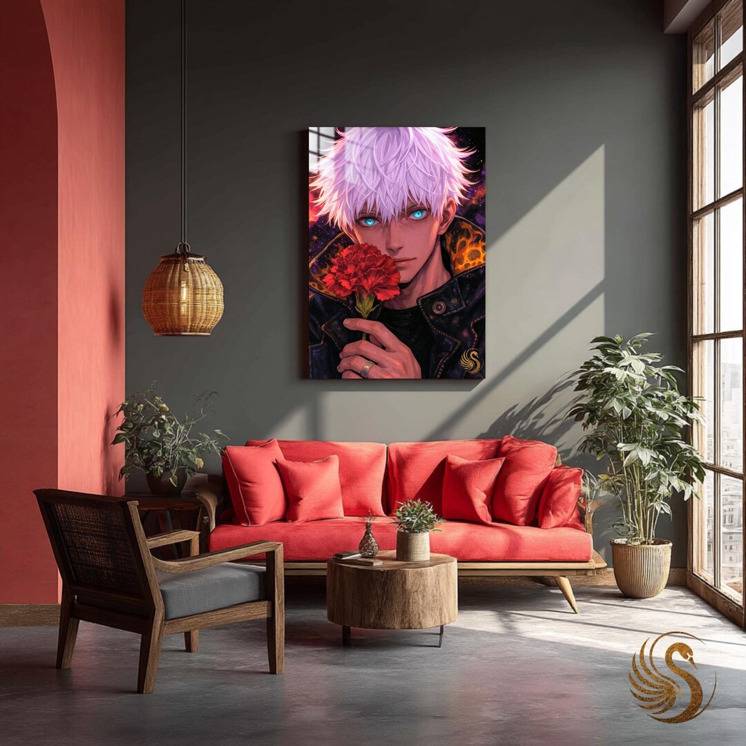 Metal Wall Art - Gojo Inspired, Anime Metal Wall Art - Anime Metal ...