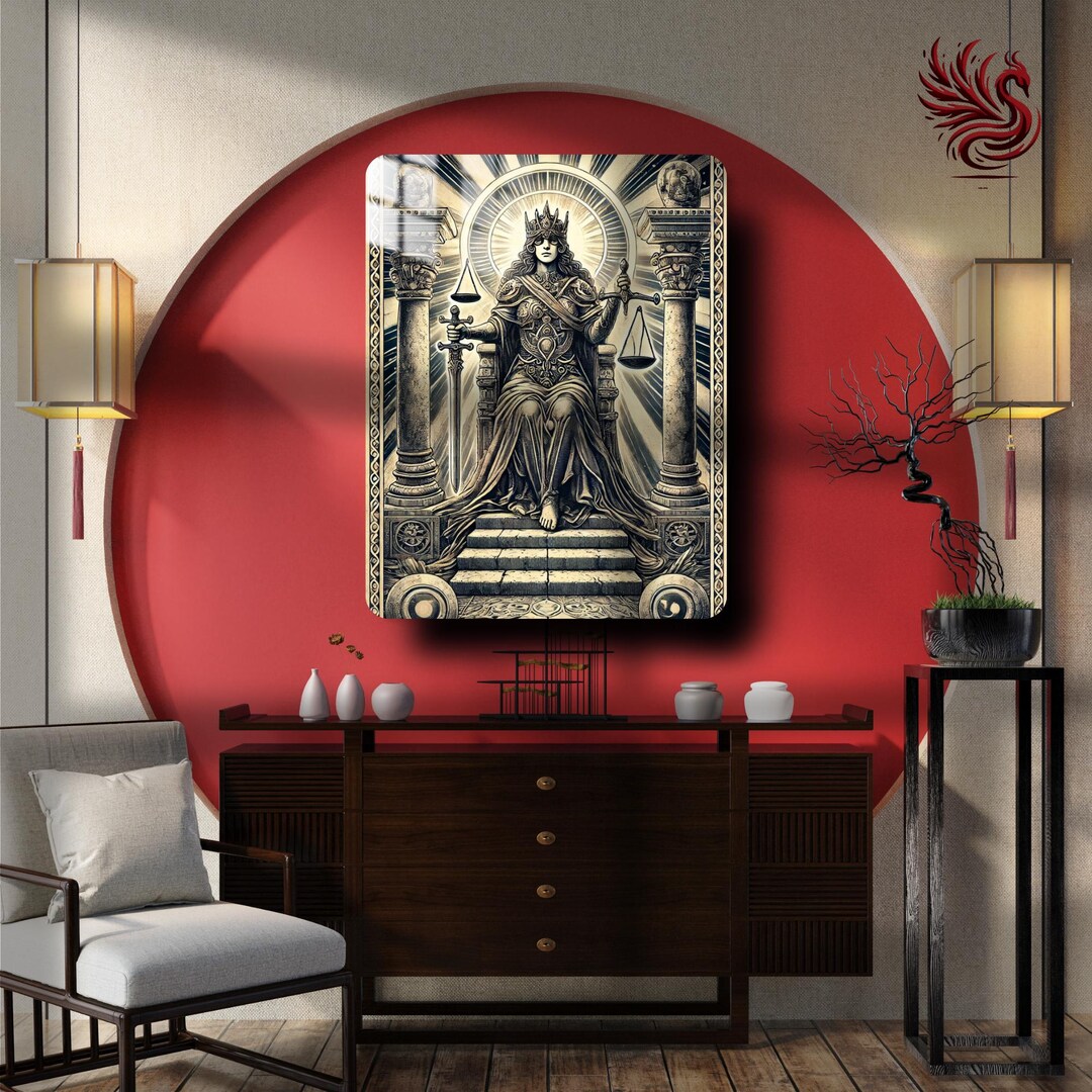 The Great Phoenix Tarot, Judgement XX Mystical Metal Wall Art Poster ...
