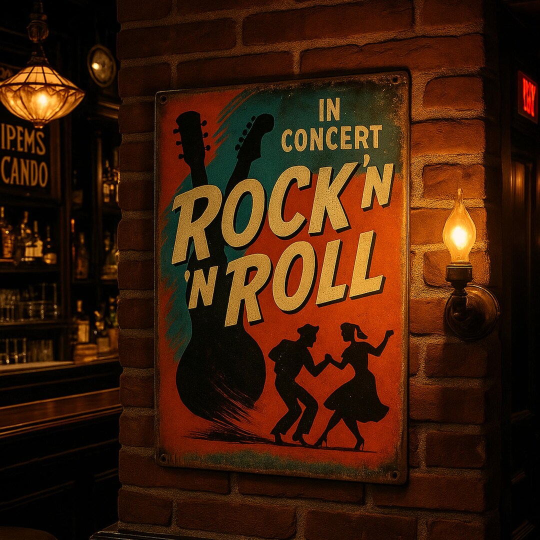 Metal Poster, Classic Retro Poster Print, Vintage-inspired Metal Wall ...