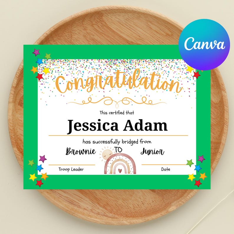 Congratulations Certificate Template Children's Certificate of ...